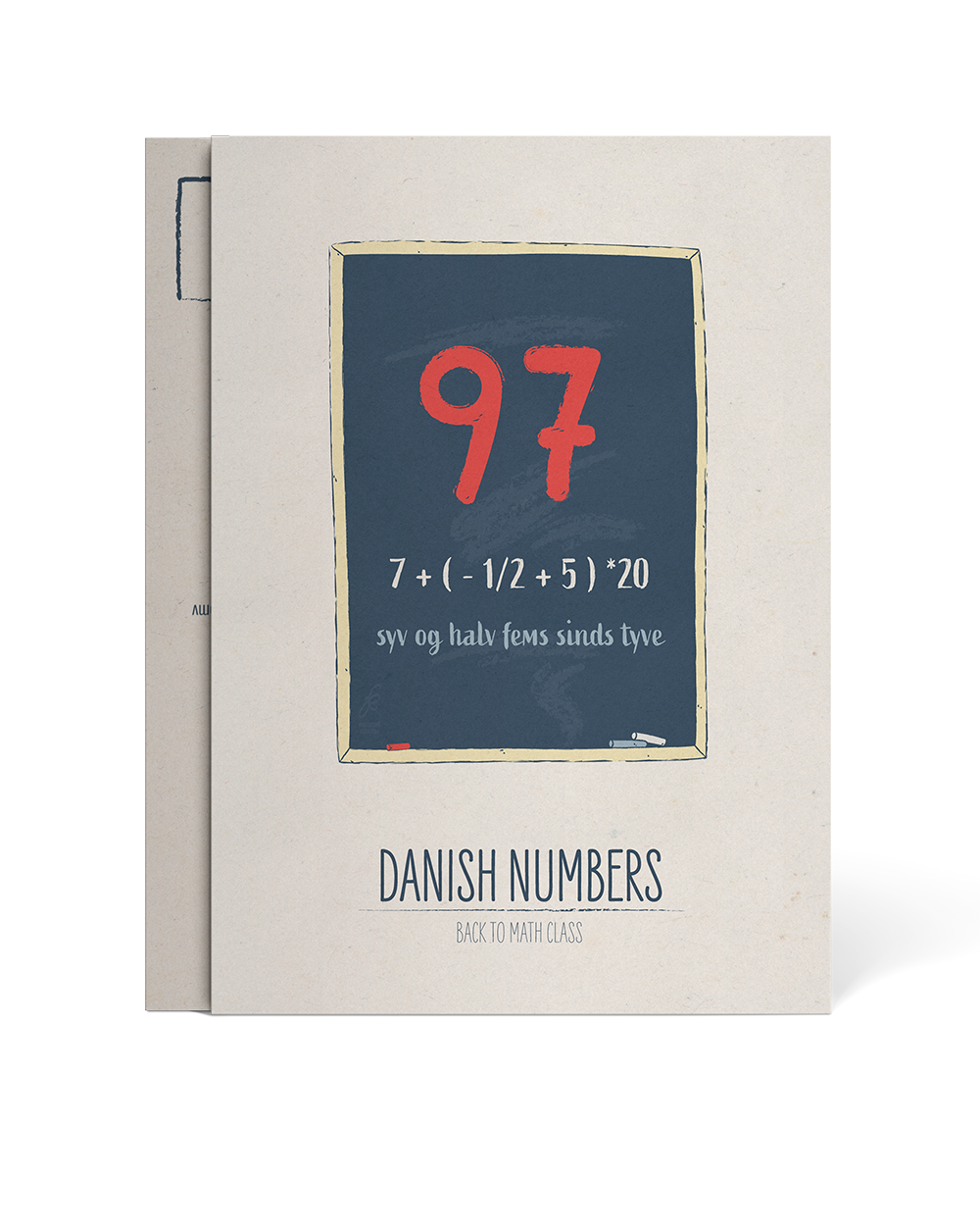 Danish Numbers | Illustrated postcards about life in Denmark