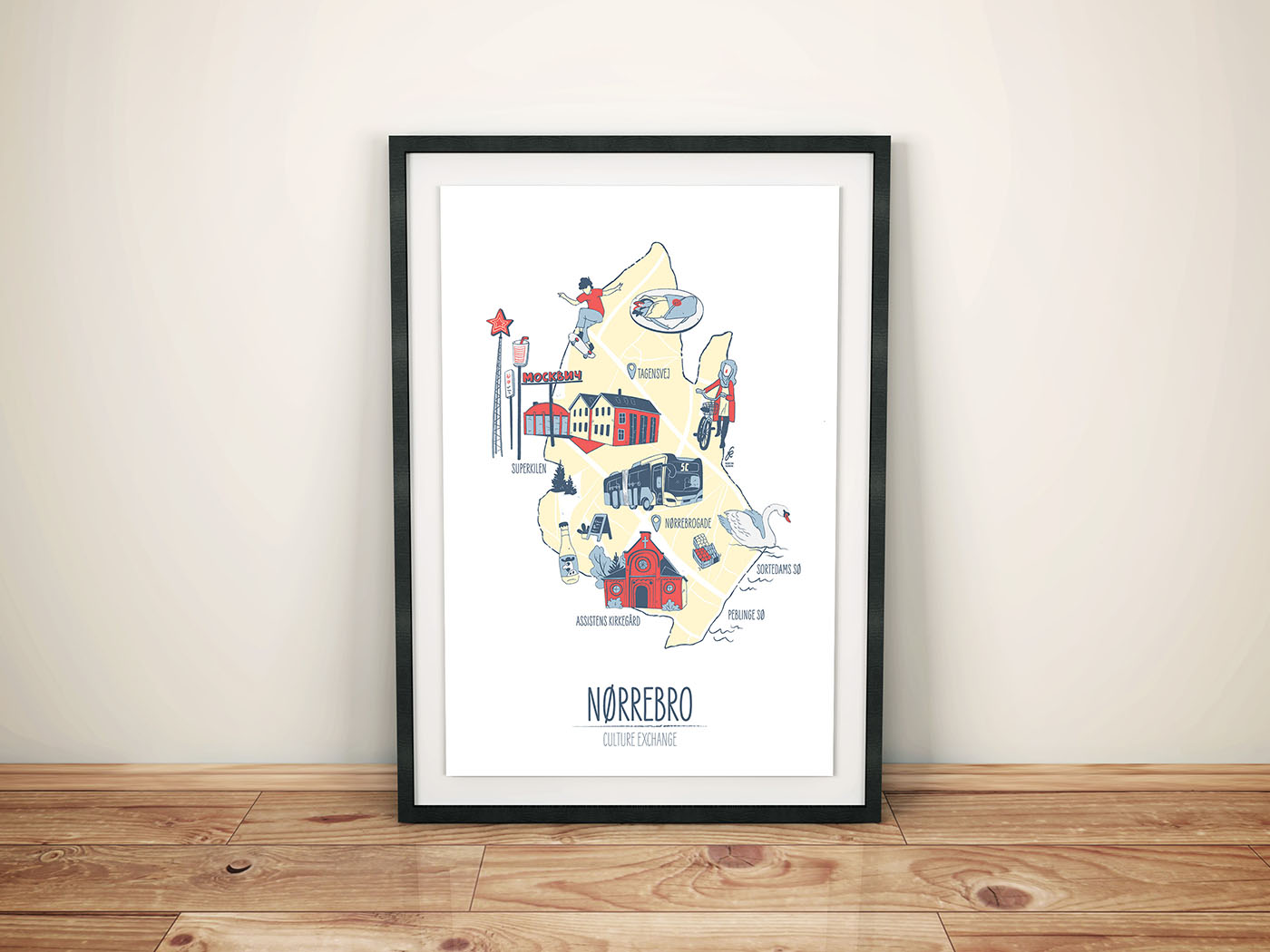Illustrated Map of Nørrebro Copenhagen | Seconds | Illustrated ...