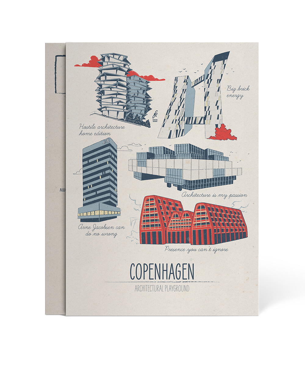 Copenhagen Architecture | Illustrated postcards about life in Denmark